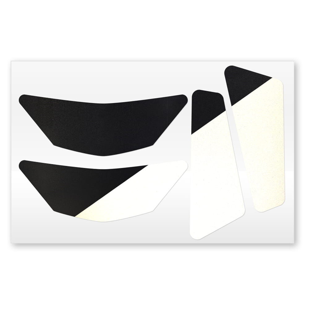 Reflecto Reflexsticker-Set schwarz für Motorradhelme