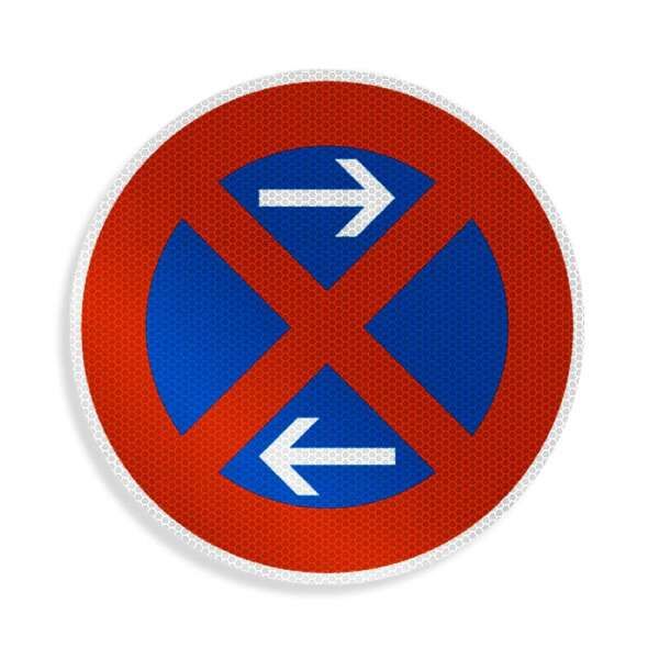 Sign Face No Stopping Continuation line-up left 283-31