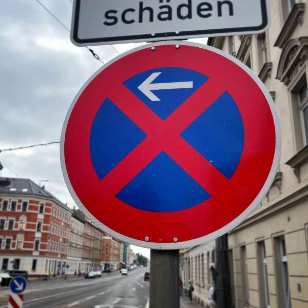 Sign Face VZ 283-10 Absolutes Haltverbot Anfang rechts