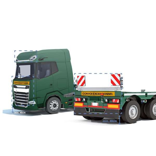 Reflecto Sign Convoi Exceptionnel 1900 x 250 mm