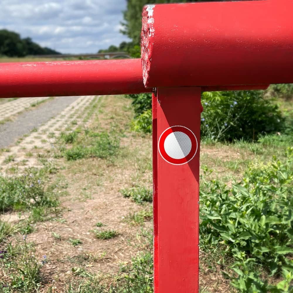 Hinweisschild Aufkleber Verbot für Fahrzeuge aller Art VZ 250