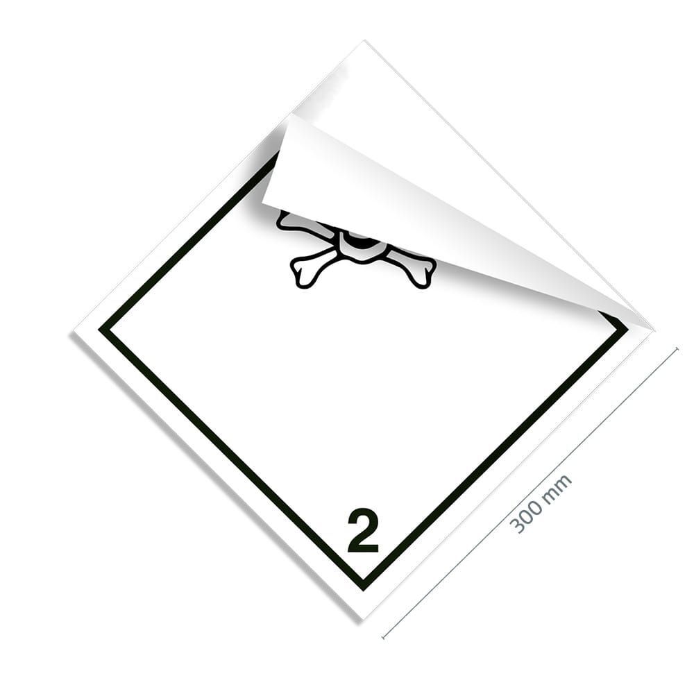 ADR Hazard Label Class 2.3 Toxic gases