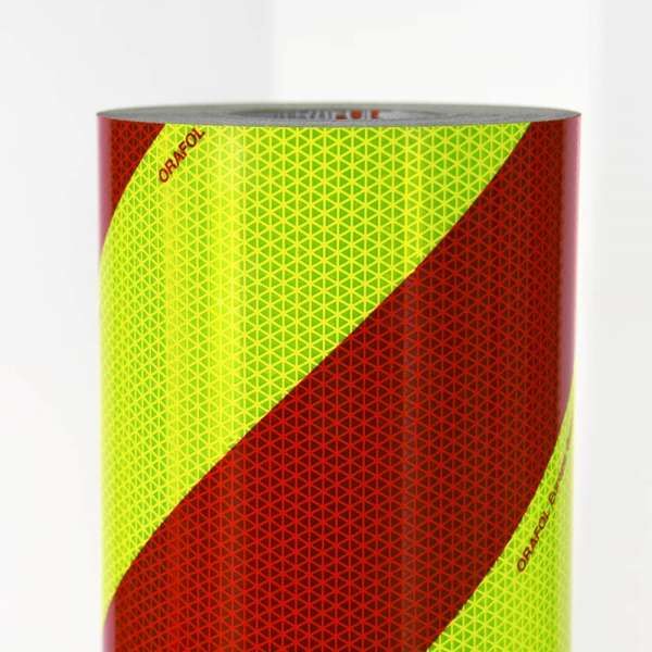 Orafol ORALITE Vehicle Warning Marking VC 612RA red-fluorlime