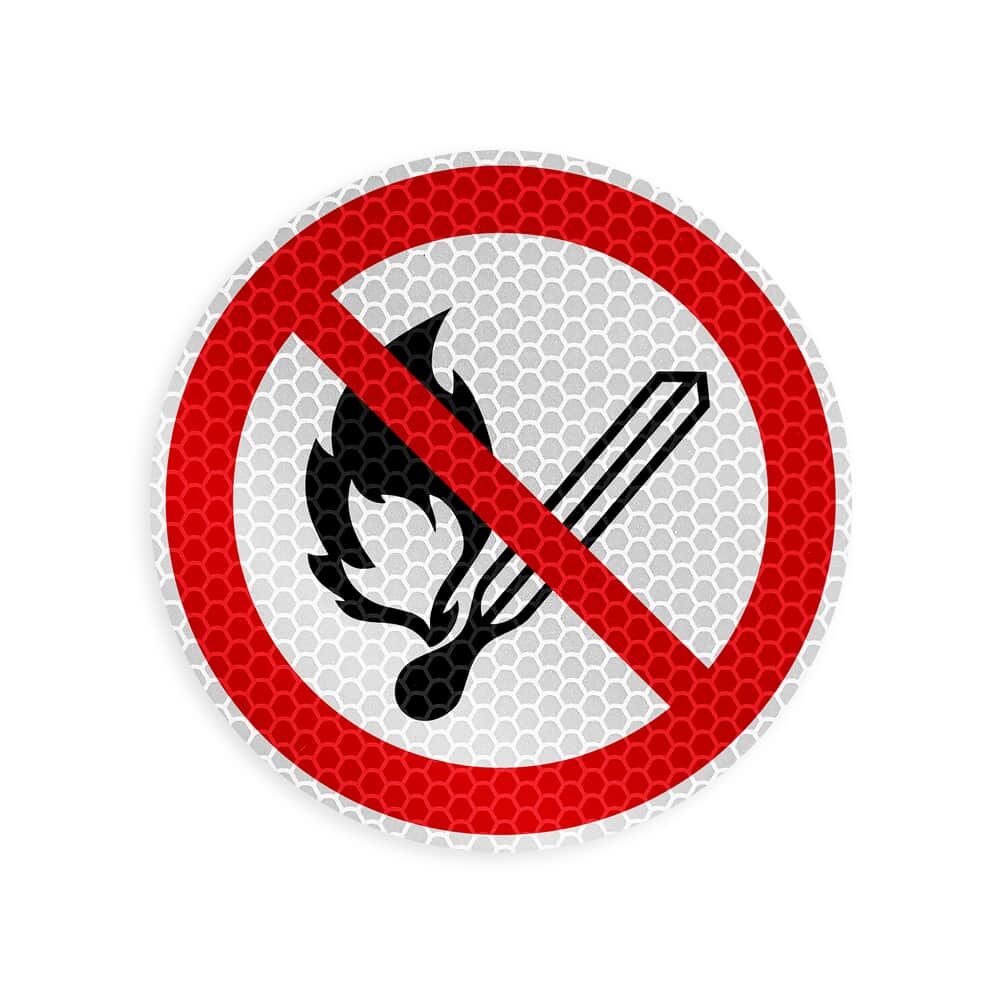 Verbotsschild P003 Feuer und Rauchen verboten