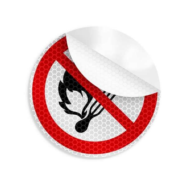 Verbotsschild P003 Feuer und Rauchen verboten