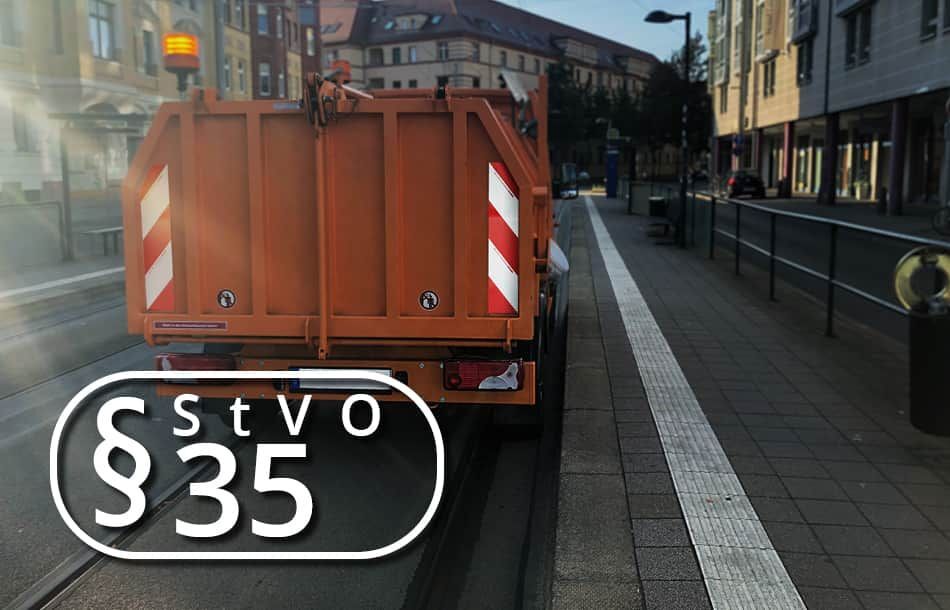 Vehicles with special rights according to § 35 StVO