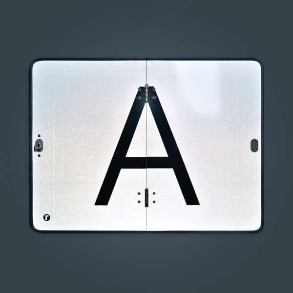 Reflecto A-Tafel vertikal klappbar