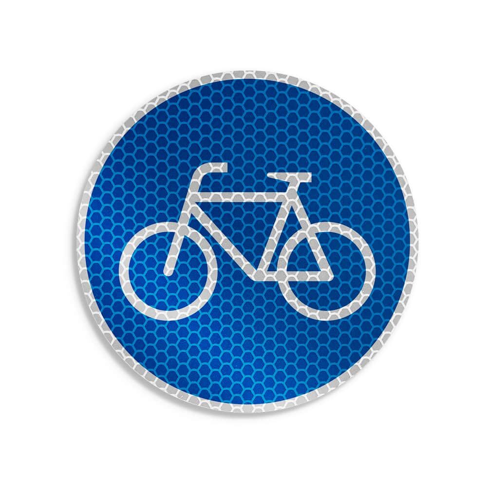 Reflective Bicycle Path Sticker Ø 10 cm