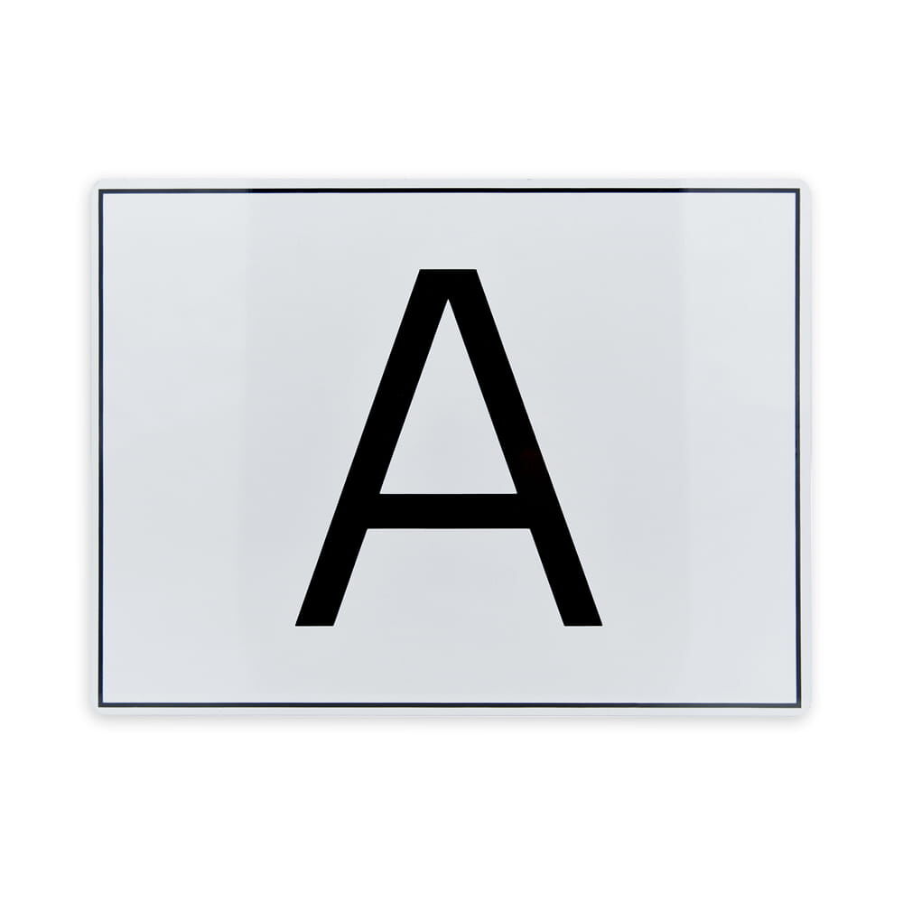 Aluminium A Schild starr reflektierend 400x300mm