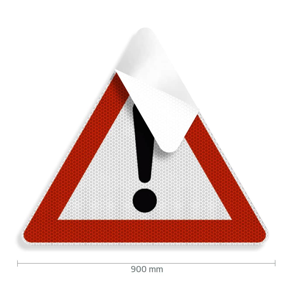 Sign Face Danger Ahead