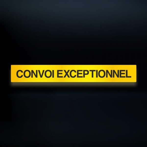 Reflecto Sign Convoi Exceptionnel 1900 x 250 mm