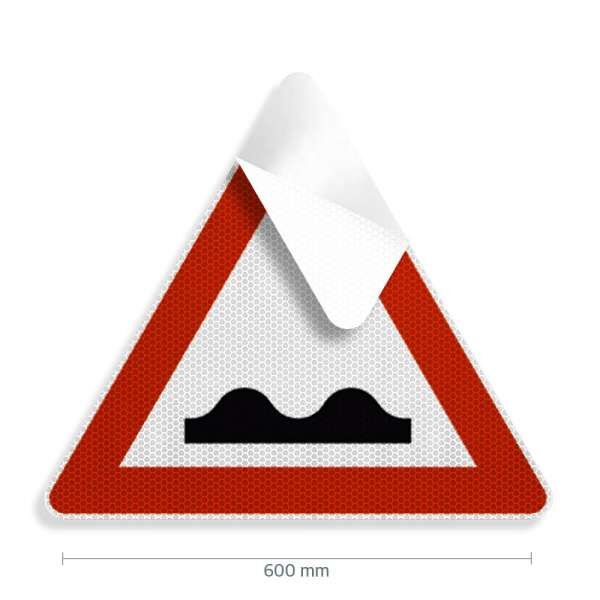 Sign Face Uneven Roadway Traffic Sign 112
