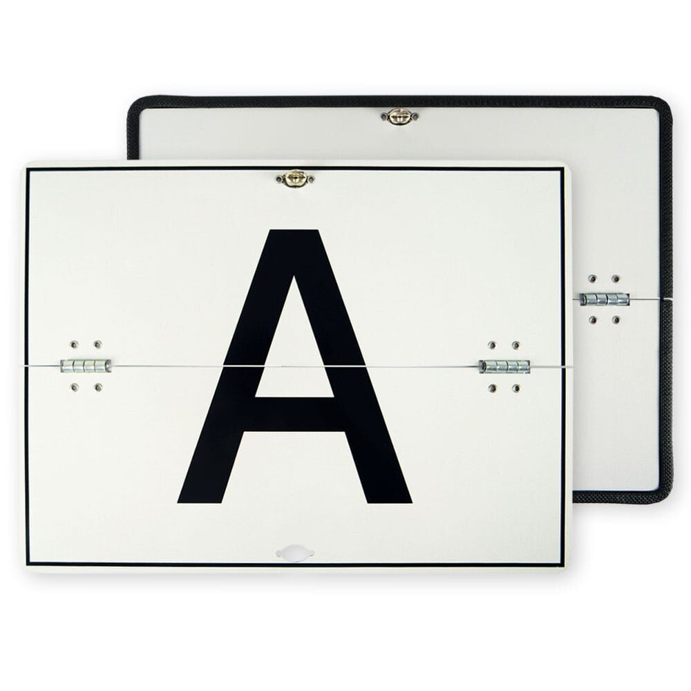 Aluminium A Schild horizontal klappbar mit/ohne Kantenschutz
