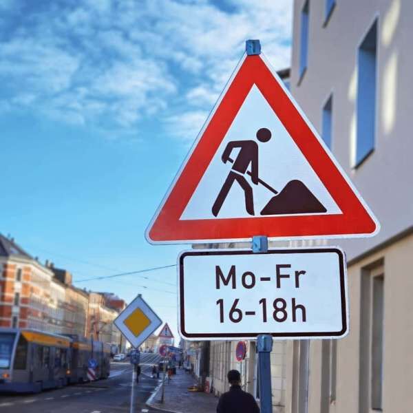 Printed Overlay for Restricted Times Sign