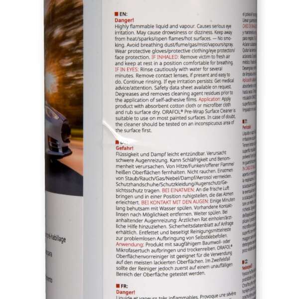 ORAFOL® Pre-Wrap Surface Cleaner